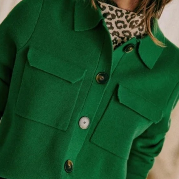 Sezane | Sweaters | Sezane Betty Cardigan Green | Poshmark